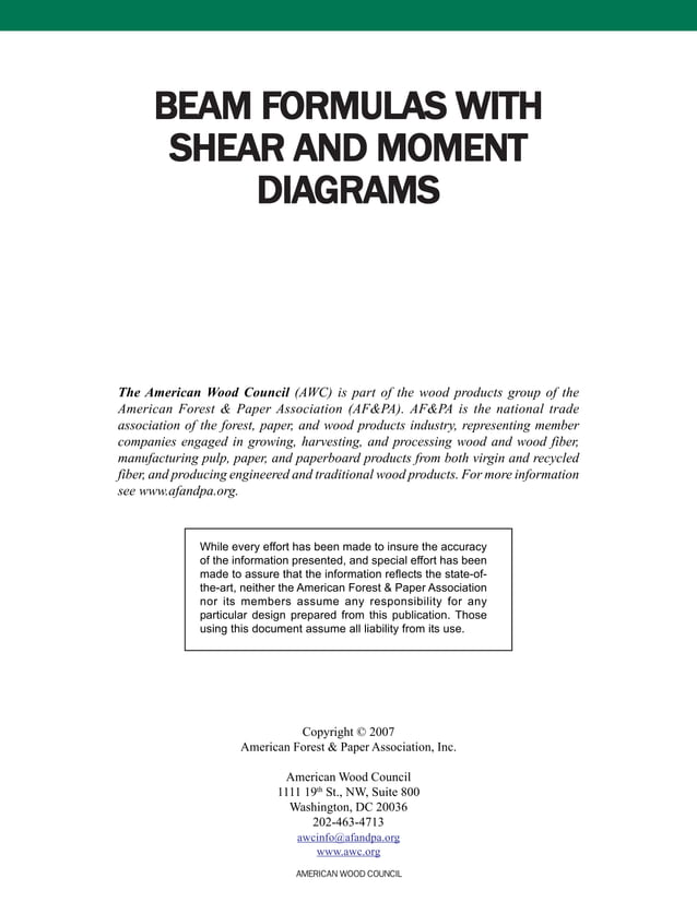 Da6 beam formulas | PDF