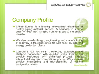 Piping Material, Services & Solutions | PPTX