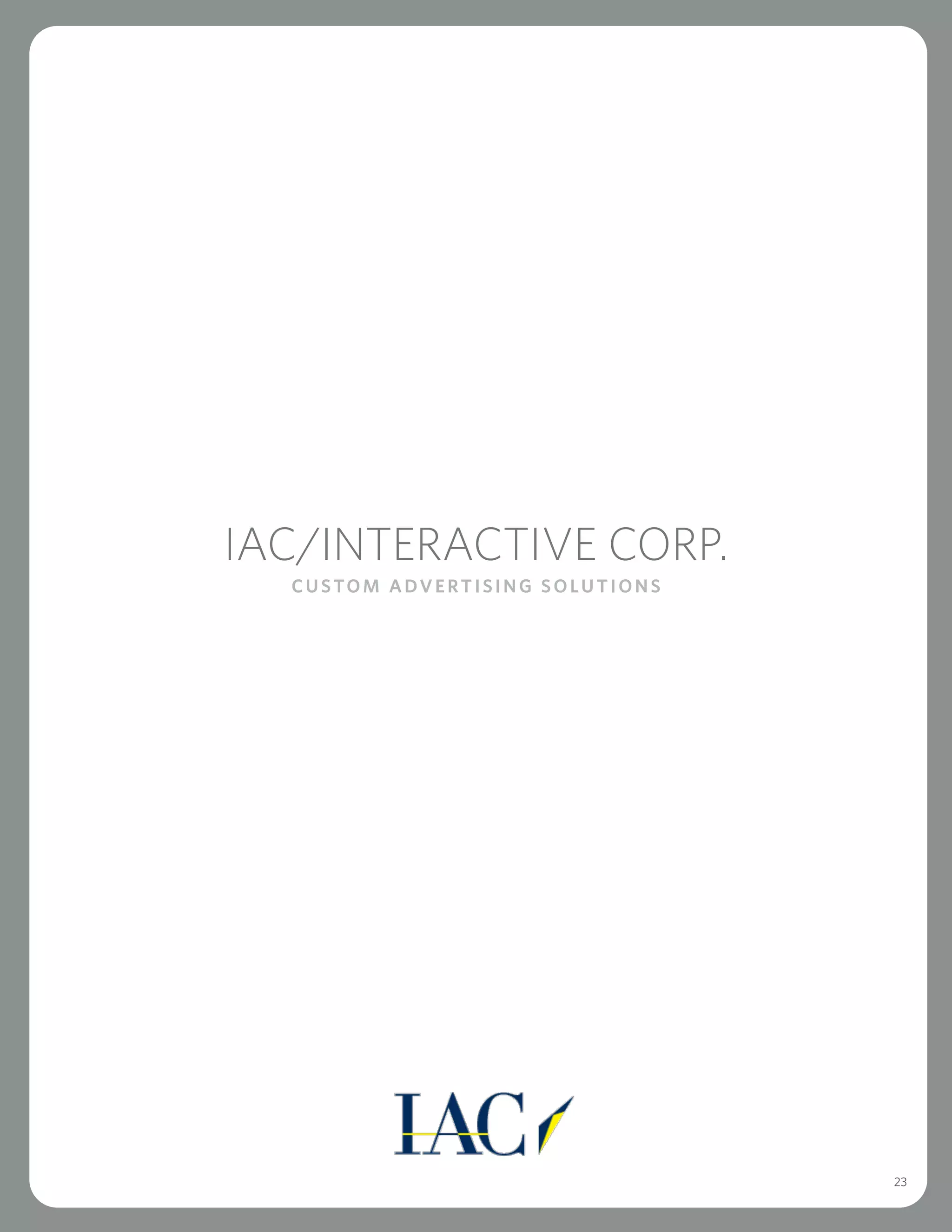 IAC portfolio | PDF