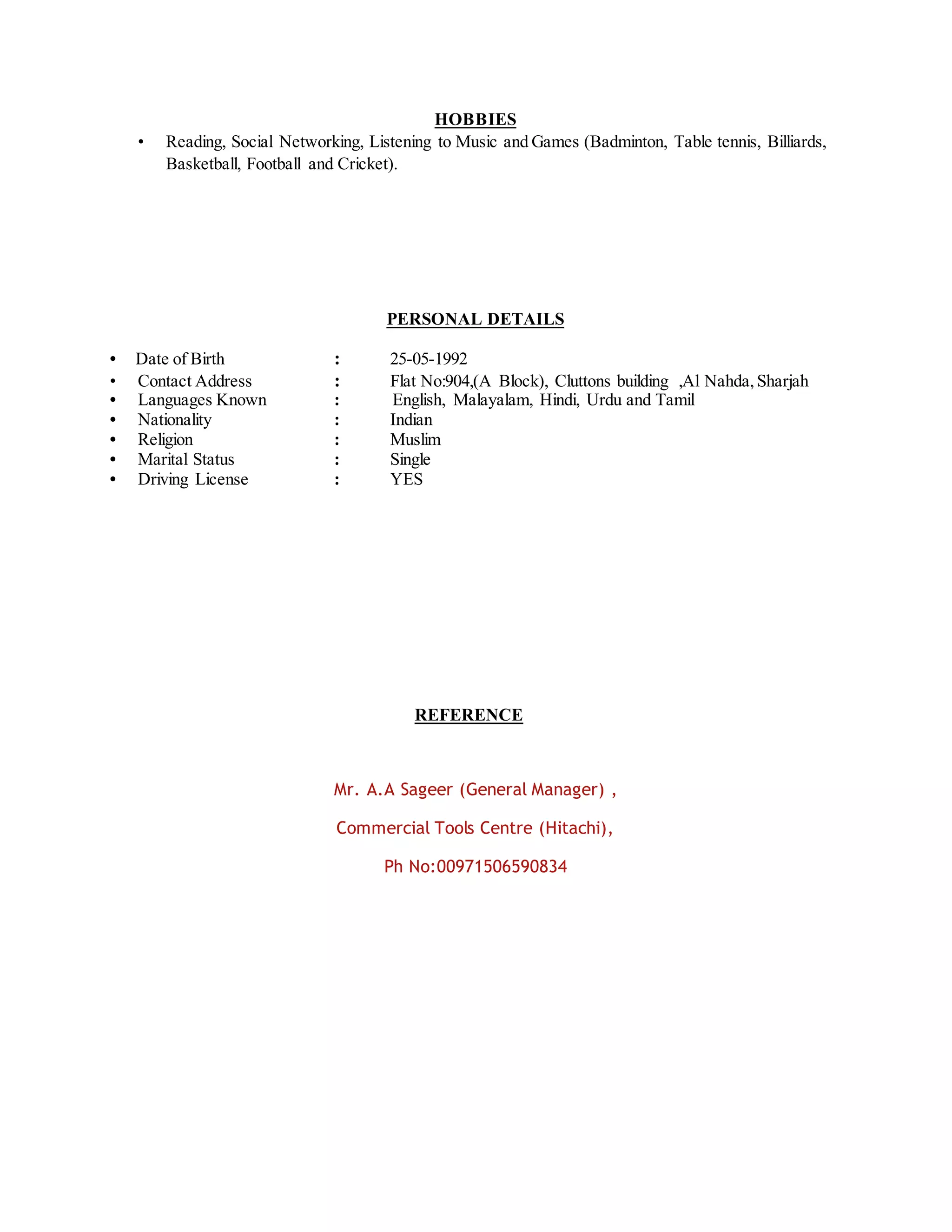 mohsin cv 2016 | DOCX | Operating Systems | Computer Software and Applications