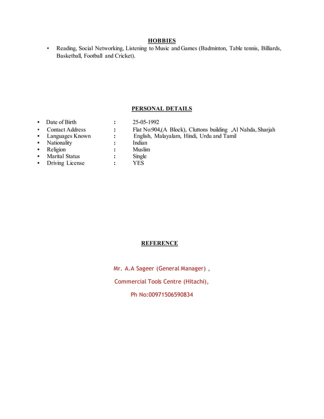 mohsin cv 2016 | PDF