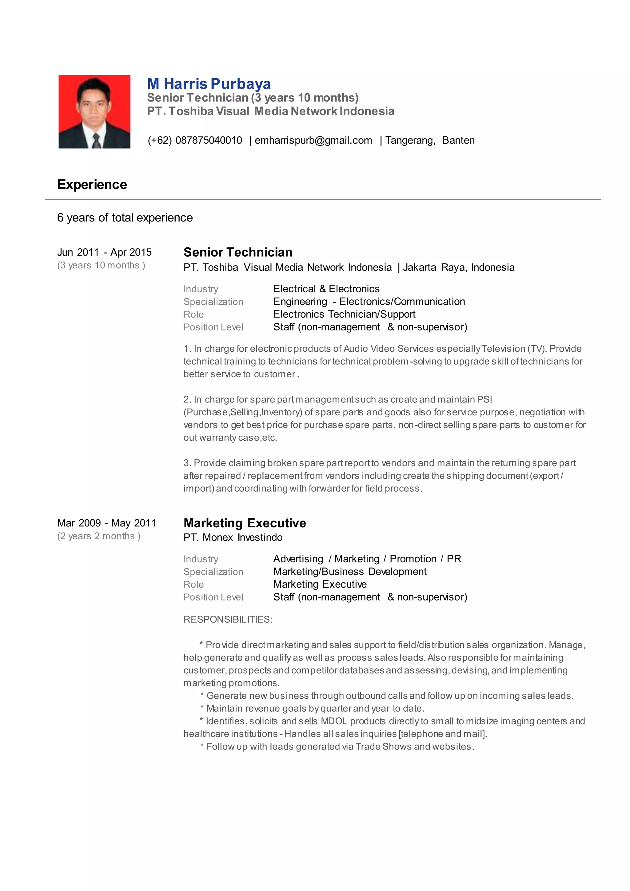 Harris Resume | DOCX