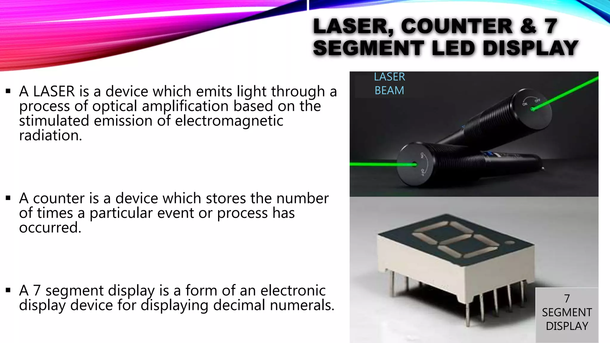 HUMAN COUNTER USING LASER BEAM WITH ALARM | PPTX