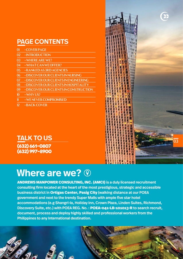 Andrews Manpower Company Profile | PDF | Construction Industry | Industries