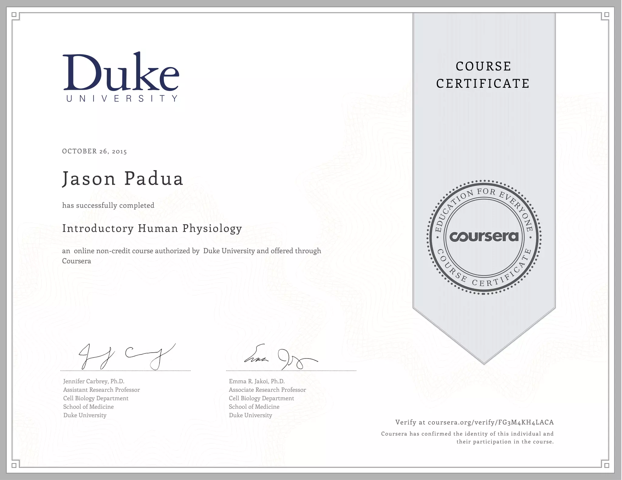 Duke Physiology | PDF