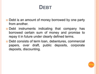 Debt Financing | PPTX