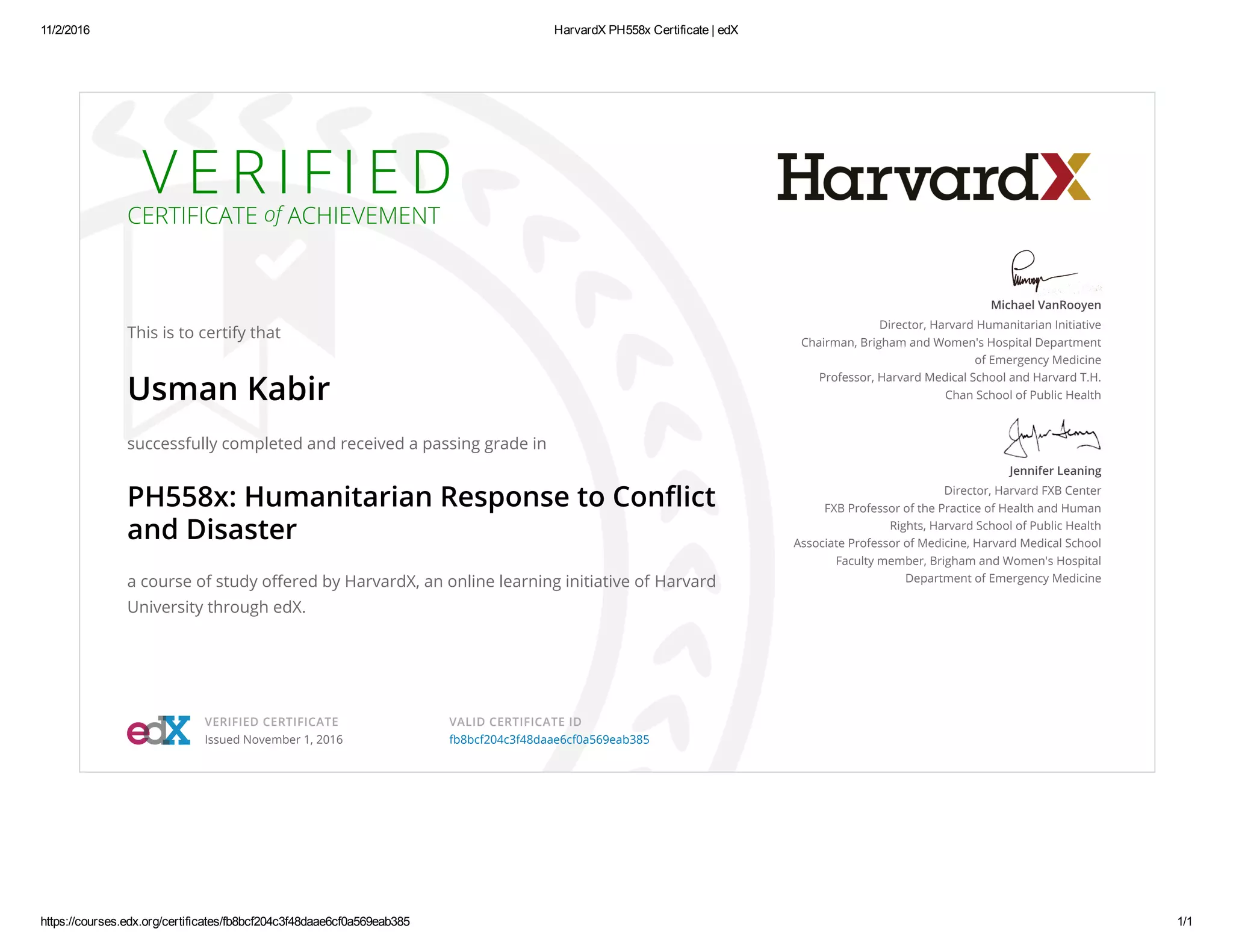 HarvardX PH558x Certificate _ edX | PPT