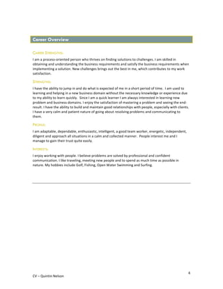 Quintin Nelson CV 2015. doc | PDF