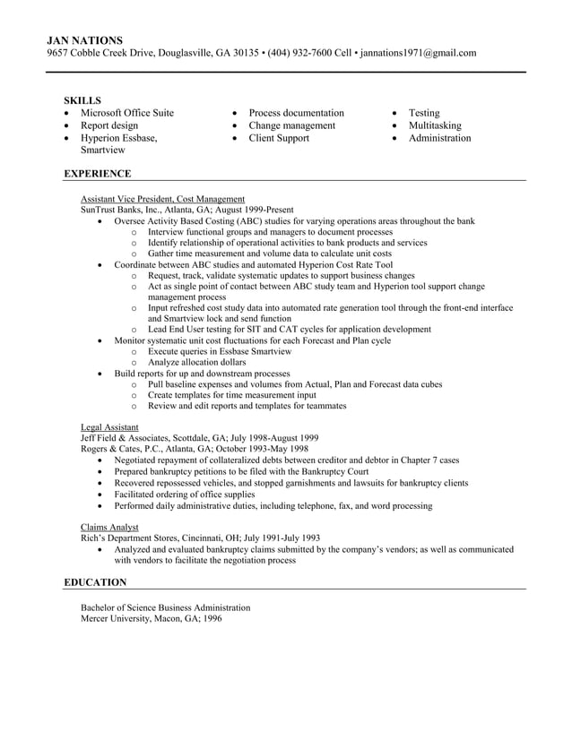 Jan Nations | PDF | Business Administration | Business