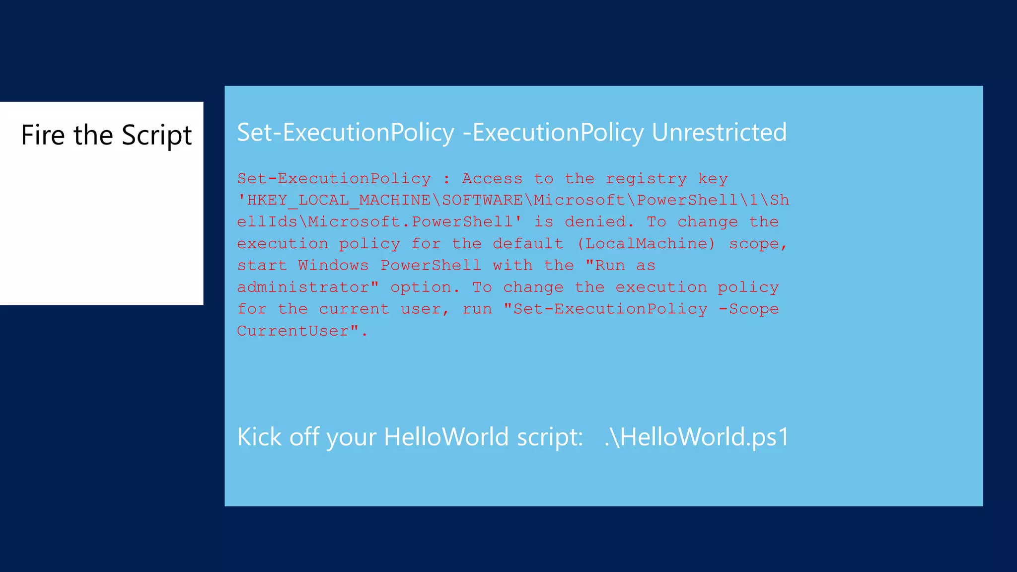 Ive got a powershell secret | PPT