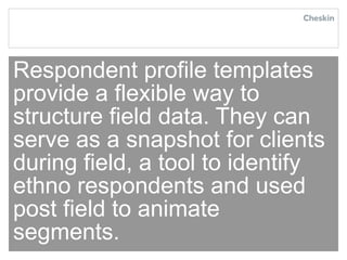 Overview_respondent profile templates | PPT