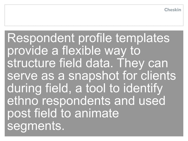 Overview_respondent profile templates | PPT