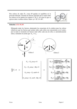 Ejercicios de estatica | PDF