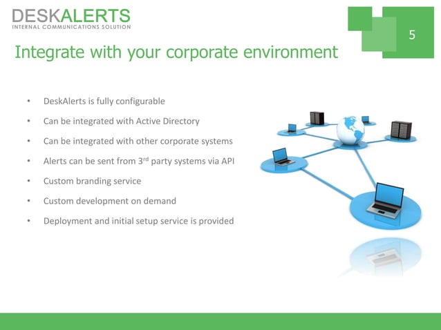 DeskAlerts - Internal Communication Solution | PPTX