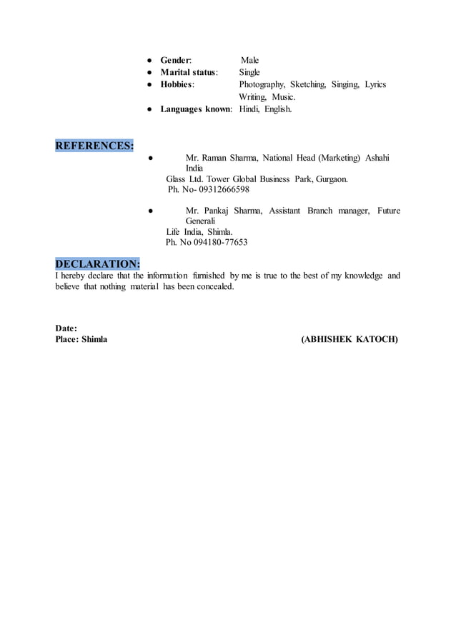 CopyofCURRICULUMVITAE.ABHI[1] | PDF