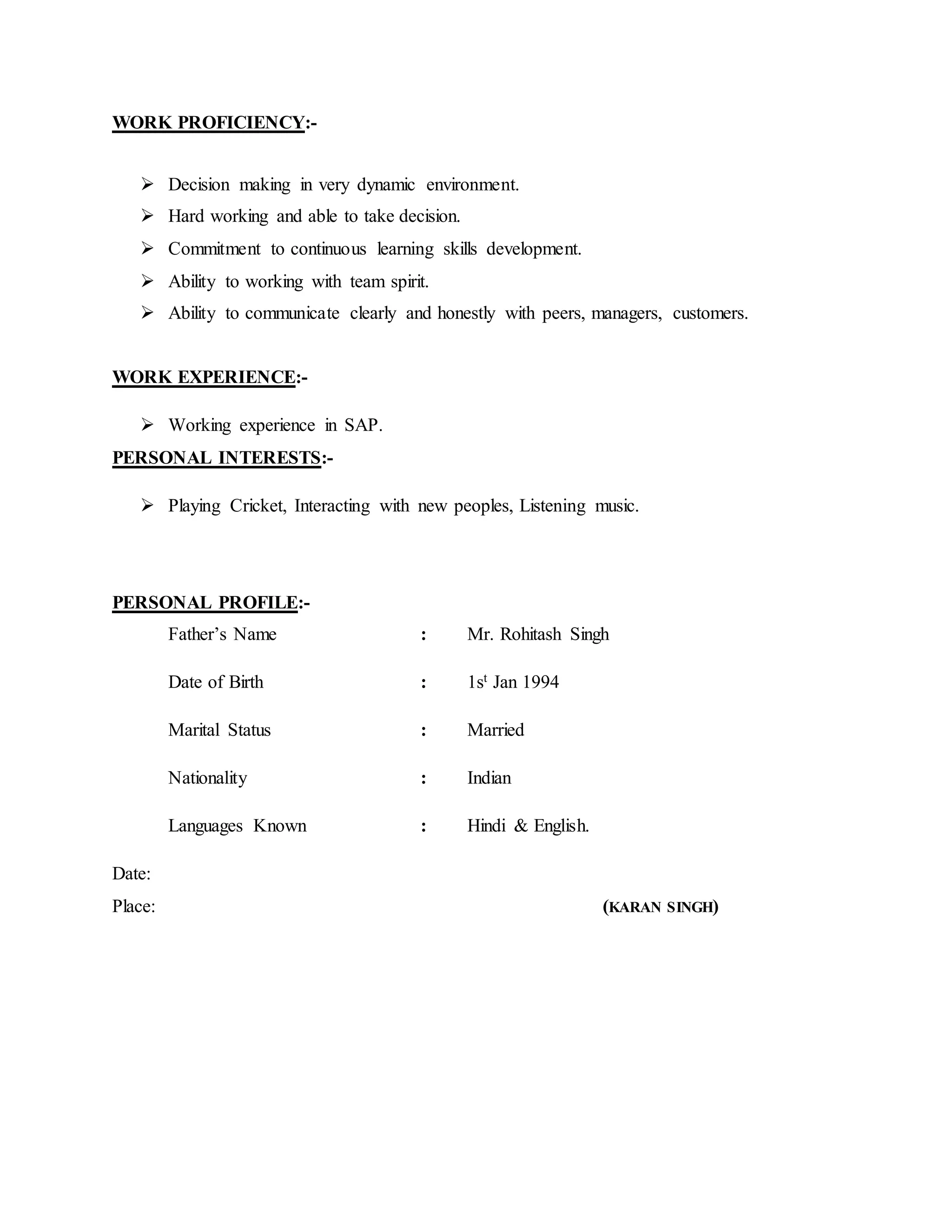 Karan RESUME-1 | PDF