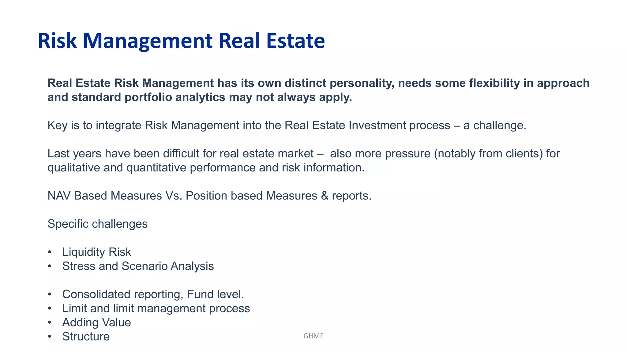 Proactive Risk Management for Real Estate | PPTX