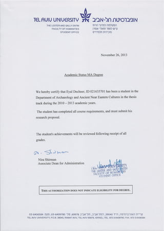 Master of Arts (MA) degree status | PDF