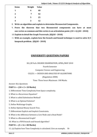 QUESTION BANK FOR ANNA UNNIVERISTY SYLLABUS | PDF