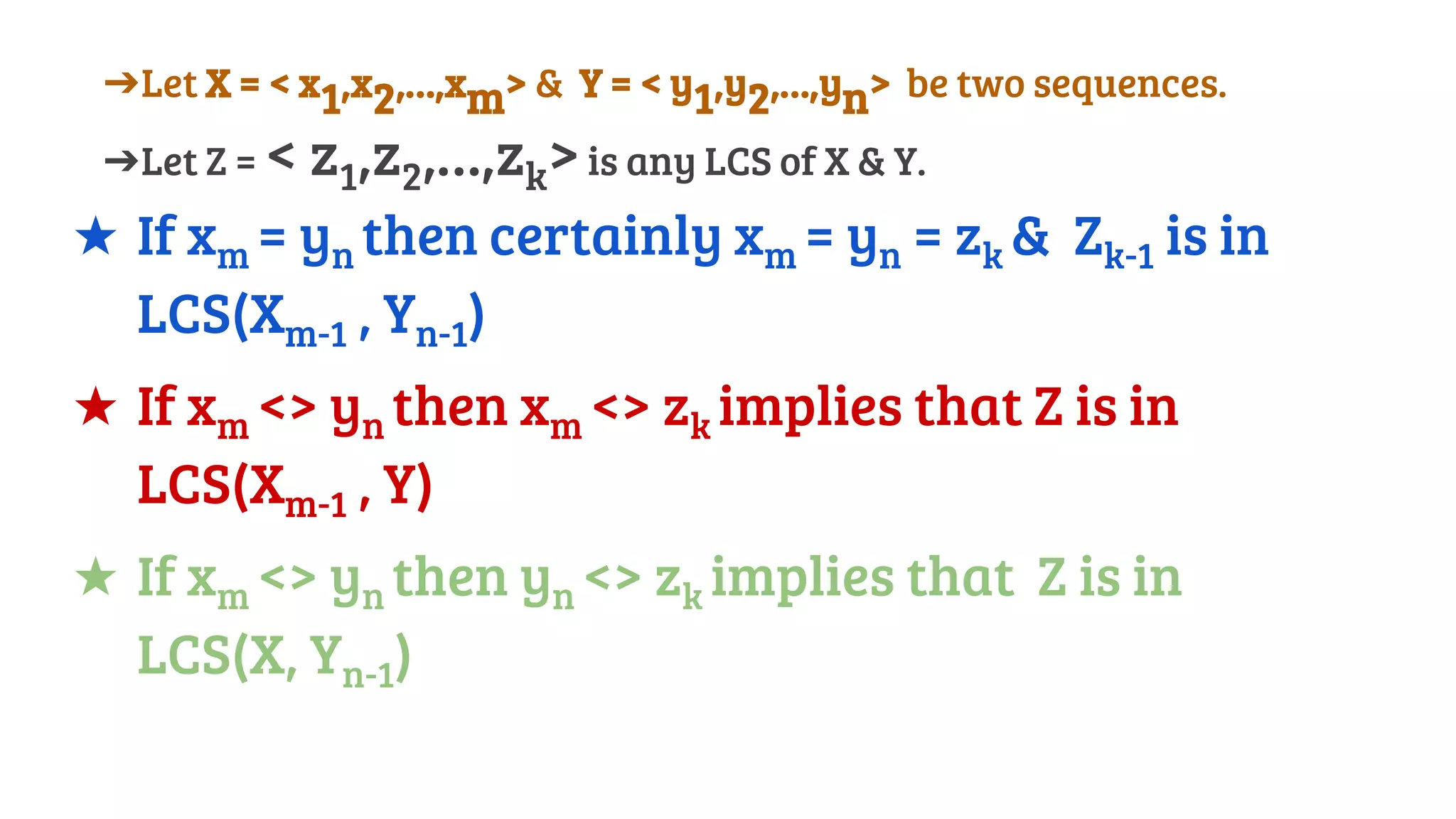 Longest Common Subsequence Pptx Programming Languages Computing
