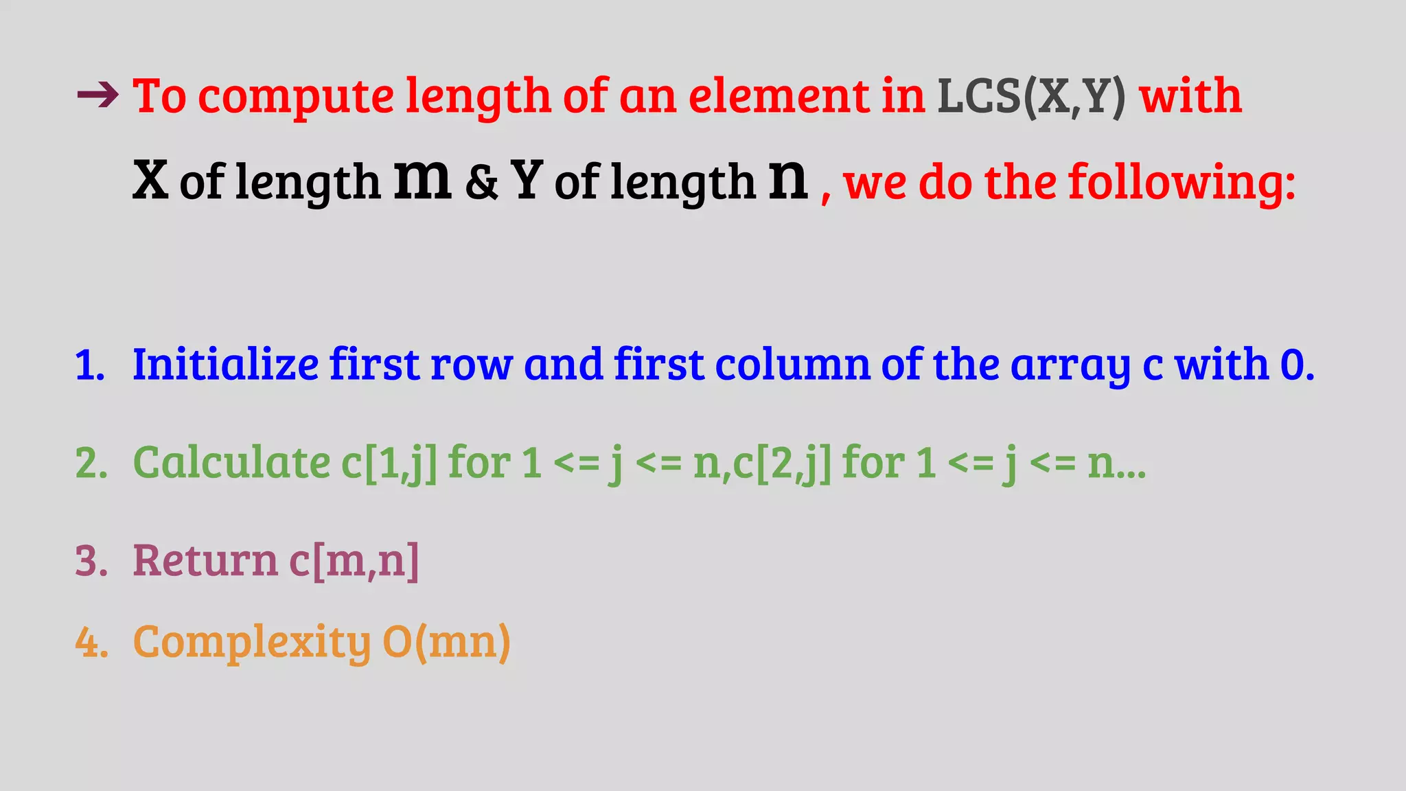 Longest Common Subsequence Pptx Programming Languages Computing