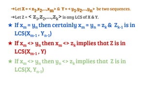 Longest Common Subsequence | PPTX | Programming Languages | Computing