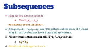 Longest Common Subsequence | PPTX | Programming Languages | Computing