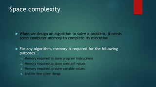 Introduction to Design and Analysis of Algorithm | PPTX