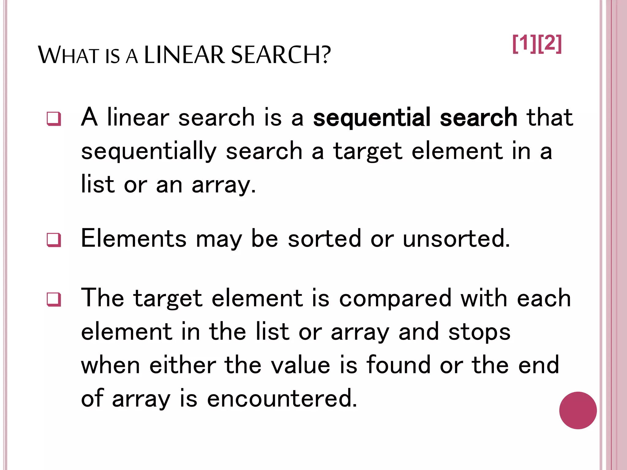 LINEAR SEARCH | PPTX