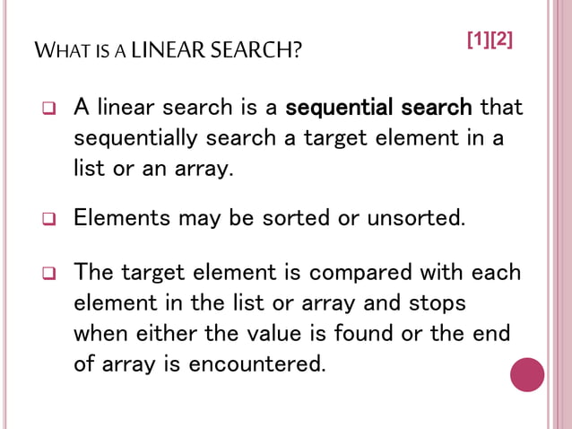 LINEAR SEARCH | PPTX | Search | Internet