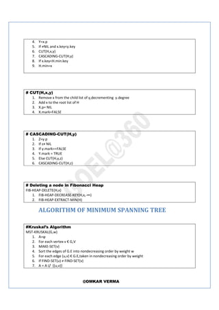 Design and analysis of algorithm By Creative Developper | PDF
