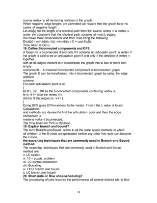 ALGORITHMS - SHORT NOTES | DOC