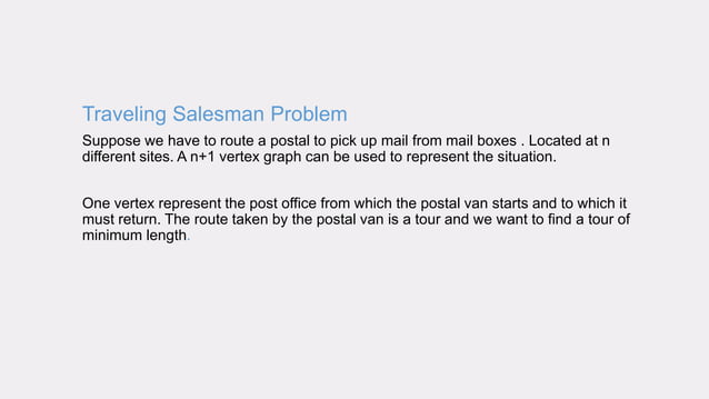Traveling Salesman Problem | PPTX | Technology & Computing