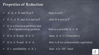 Webinar : P, NP, NP-Hard , NP - Complete problems | PPTX