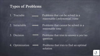 Webinar : P, NP, NP-Hard , NP - Complete problems | PPTX