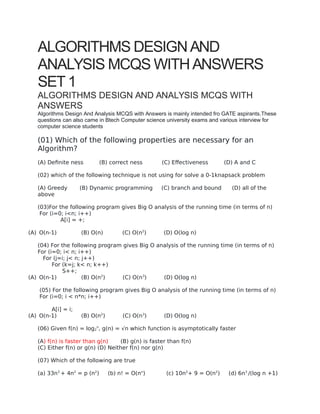 Design And Analysis of Algorithms MCQ-set2.pdf