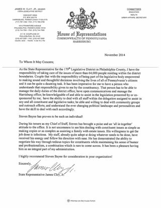 Letter PA House of Reps | PDF