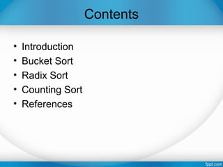 Sorting in Linear Time in Analysis & Design of Algorithm | PPT