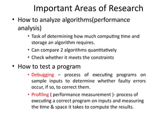 ANALYSIS AND DESIGN OF ALGORITHMS -M1-PPT | PPTX