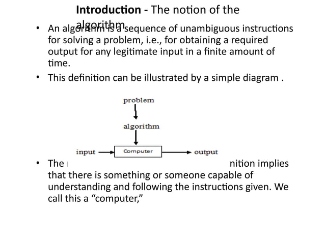 ANALYSIS AND DESIGN OF ALGORITHMS -M1-PPT | PPT