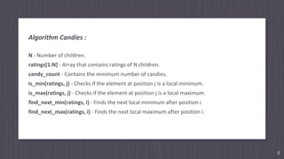 Minimum Candy Distribution Problem | PPT