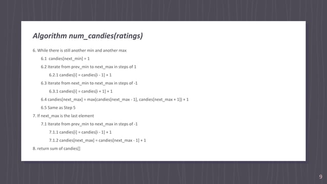 Minimum Candy Distribution Problem | PPT