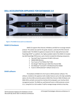 Dell Acceleration Appliance for Databases 2.0 and Microsoft SQL Server ...