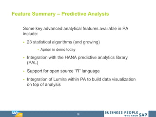 SAP Advanced Analytical Capabilities | PPT