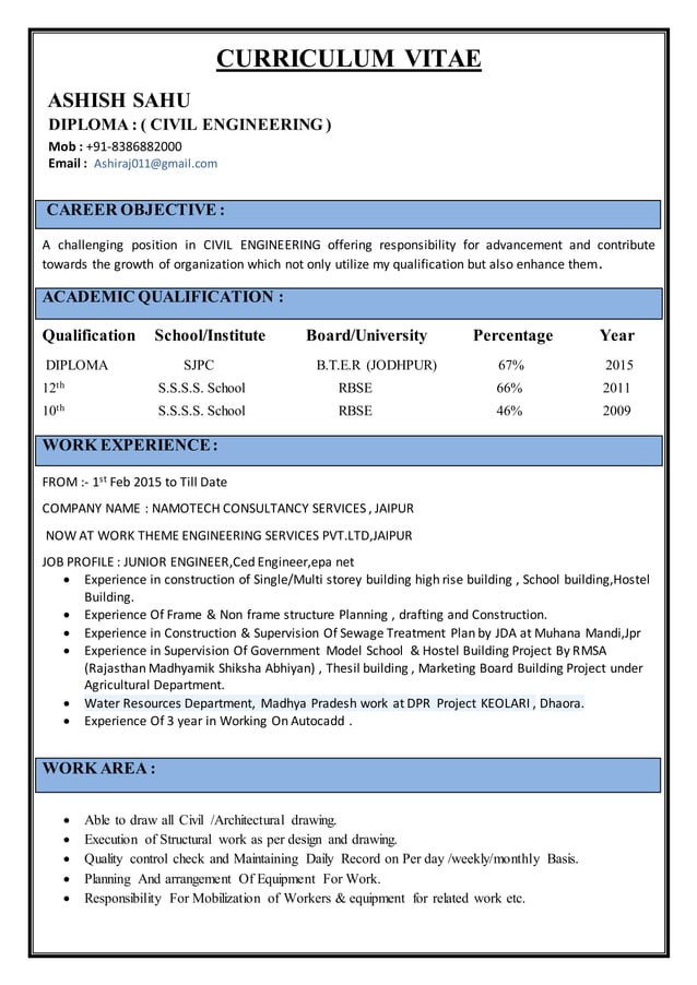 Resume ashish | PDF