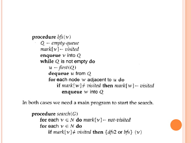 DFS and BFS | PPTX | Graphics Software | Computer Software and Applications