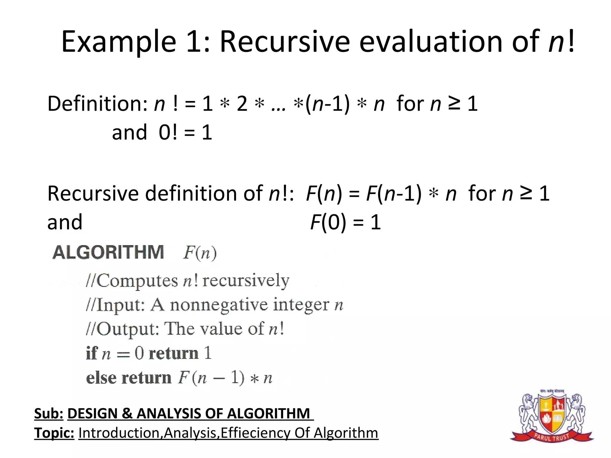 Design and Analysis of Algorithms | PPT | Computing | Technology & Computing