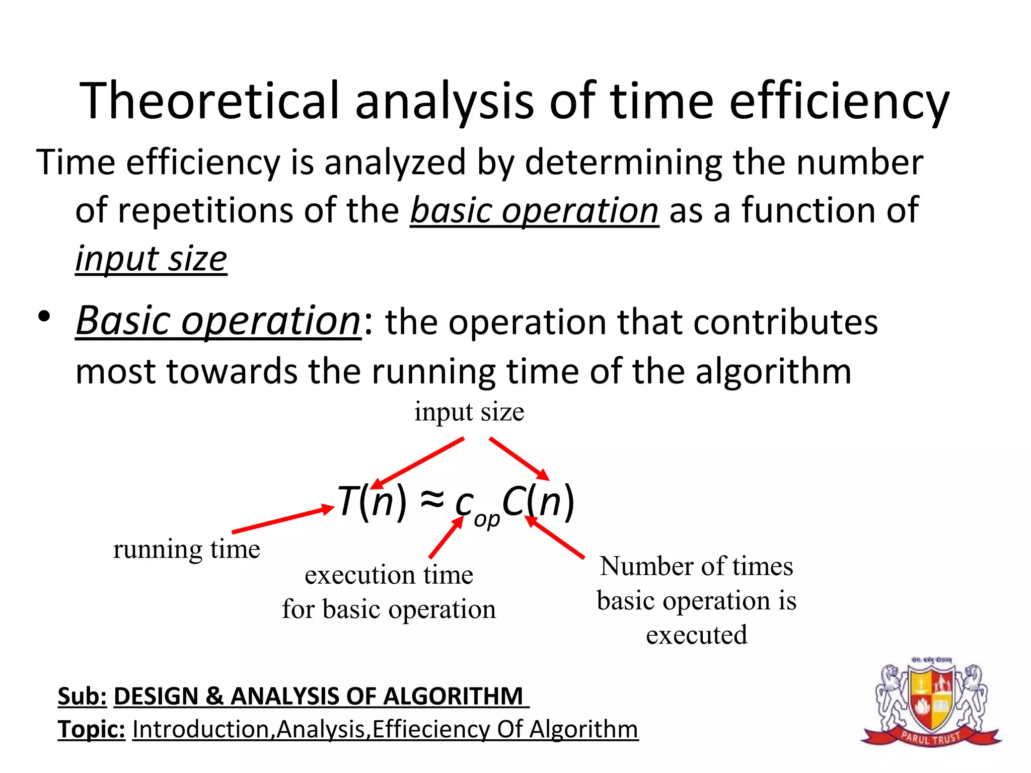 Design and Analysis of Algorithms | PPT