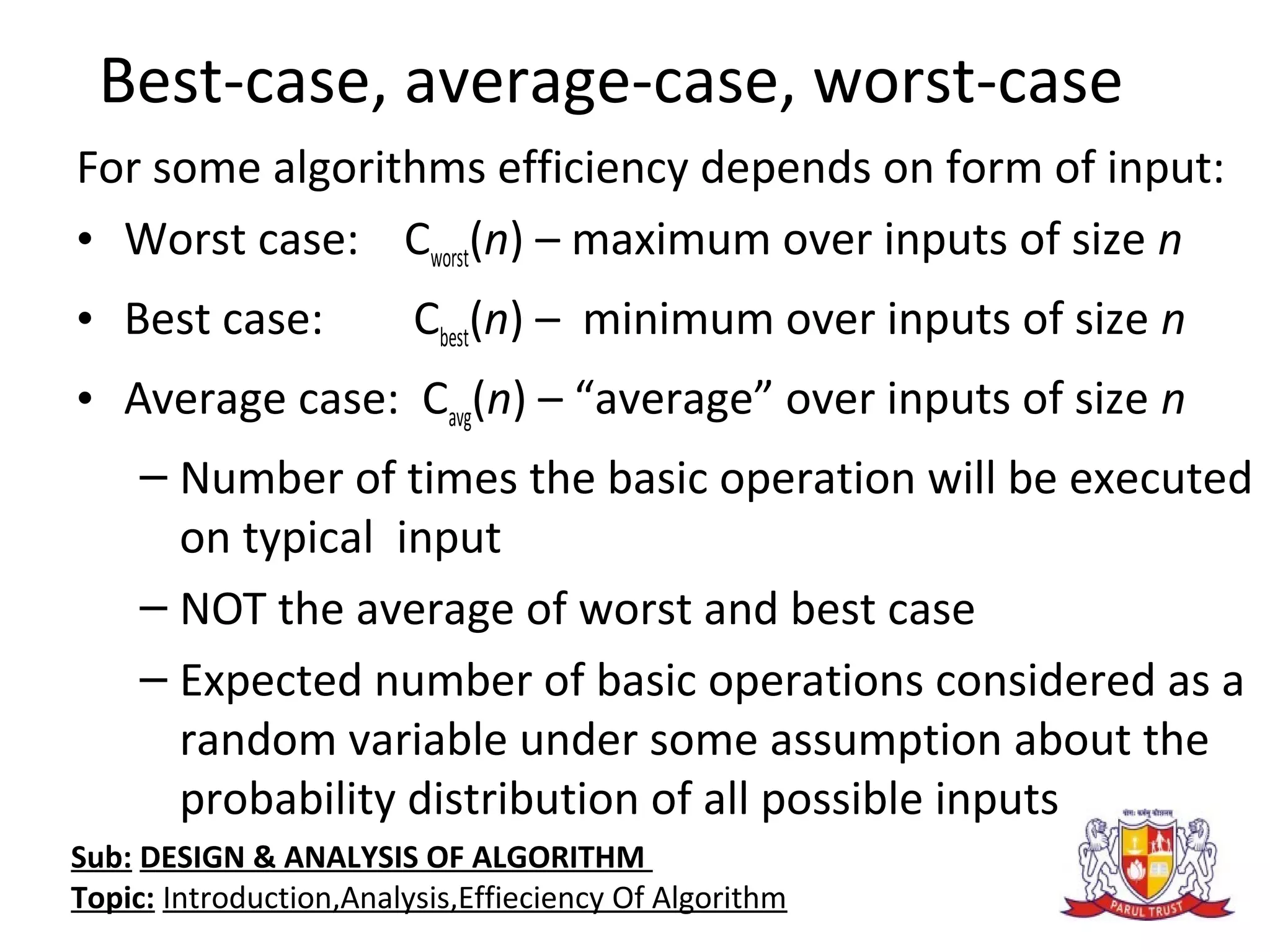 Design And Analysis Of Algorithms Ppt Computing Technology And Computing