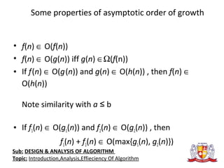 Design and Analysis of Algorithms | PPT